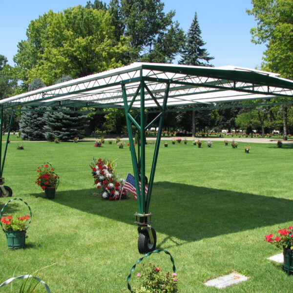 15'X15' Aluminum Roll Around Tent - Holland Supply